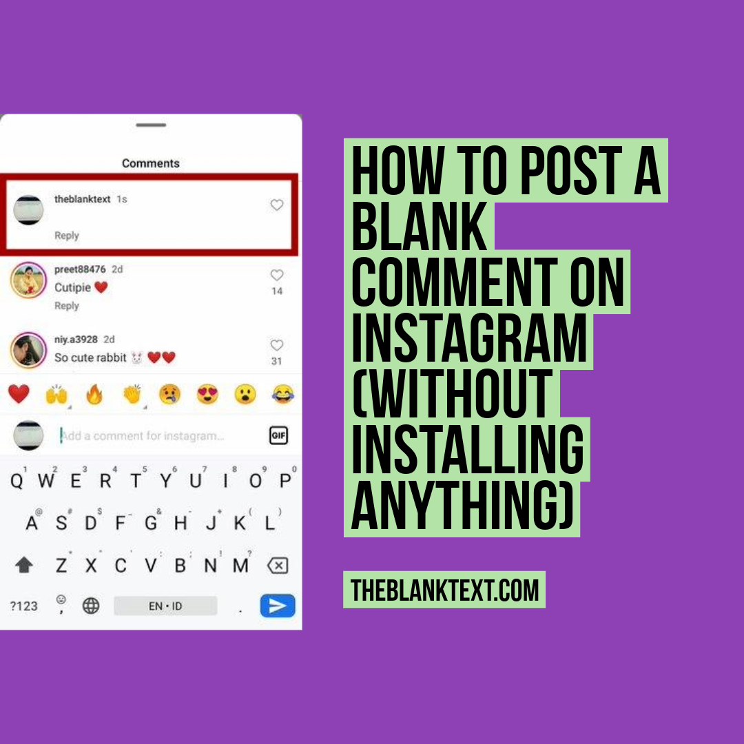 How To Comment Blank On Instagram The Easy Way TheBlankText